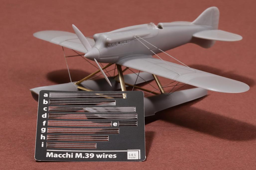 1:72 Macchi M 39 rigging wire set for SBS Model kit | MN modelář