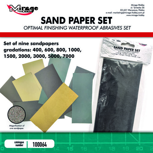 Sand Paper Set (Optimal Finishing Waterproof Abrasives Set) | MN modelář Sand Paper Set (Optimal Finishing Waterproof Abrasives Set) | MN modelář
