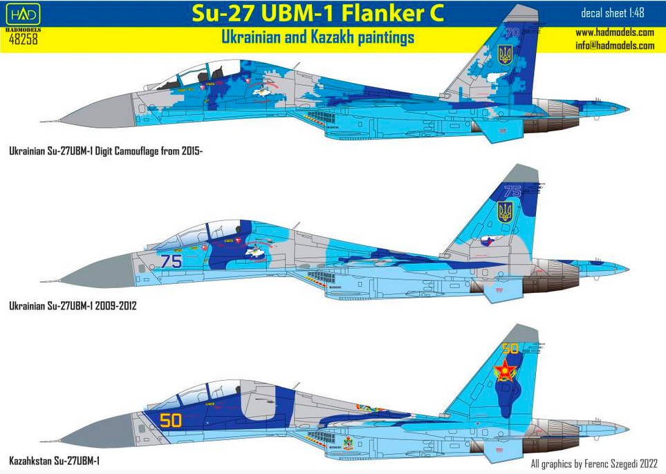 1:48 Su-27 UB Ukrainian and Kazah | MN modelář