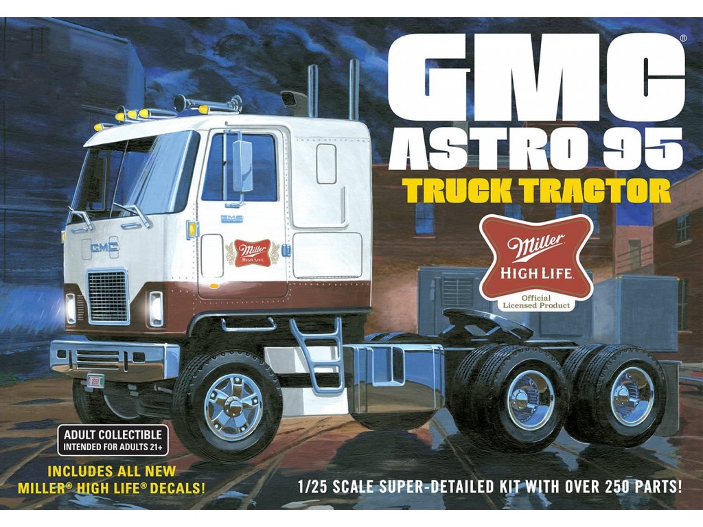 1:25 Miller Beer GMC Astro 95 Semi Tractor Cab | MN modelář