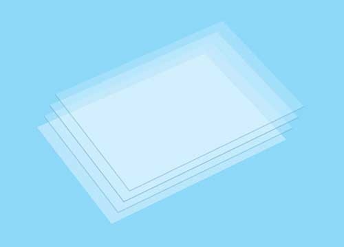 HEAT-SHRINKING PLA-PLATE B6 Size (Clear/4Pcs) | MN modelář