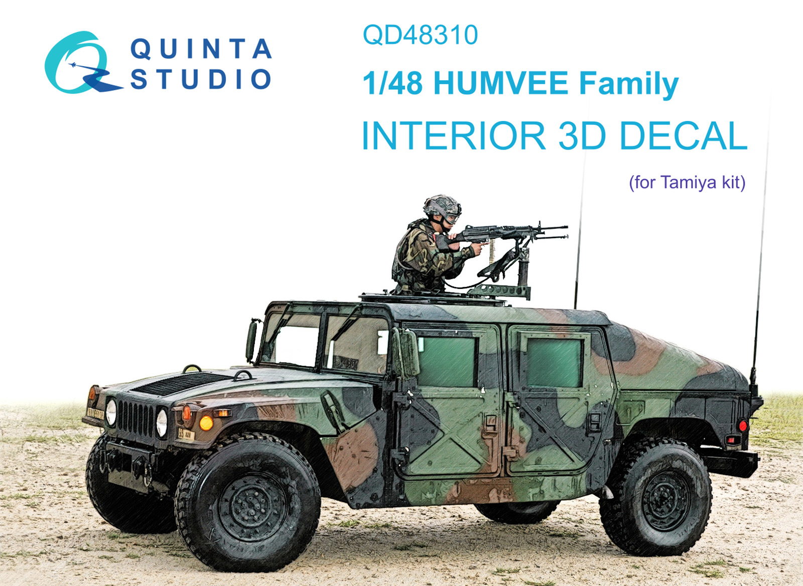 1:48 HUMVEE family 3D-Printed & coloured Interior on decal paper ...