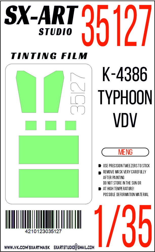 1:35 Tinting film K-4386 Typhoon-VDV (MENG) | MN modelář