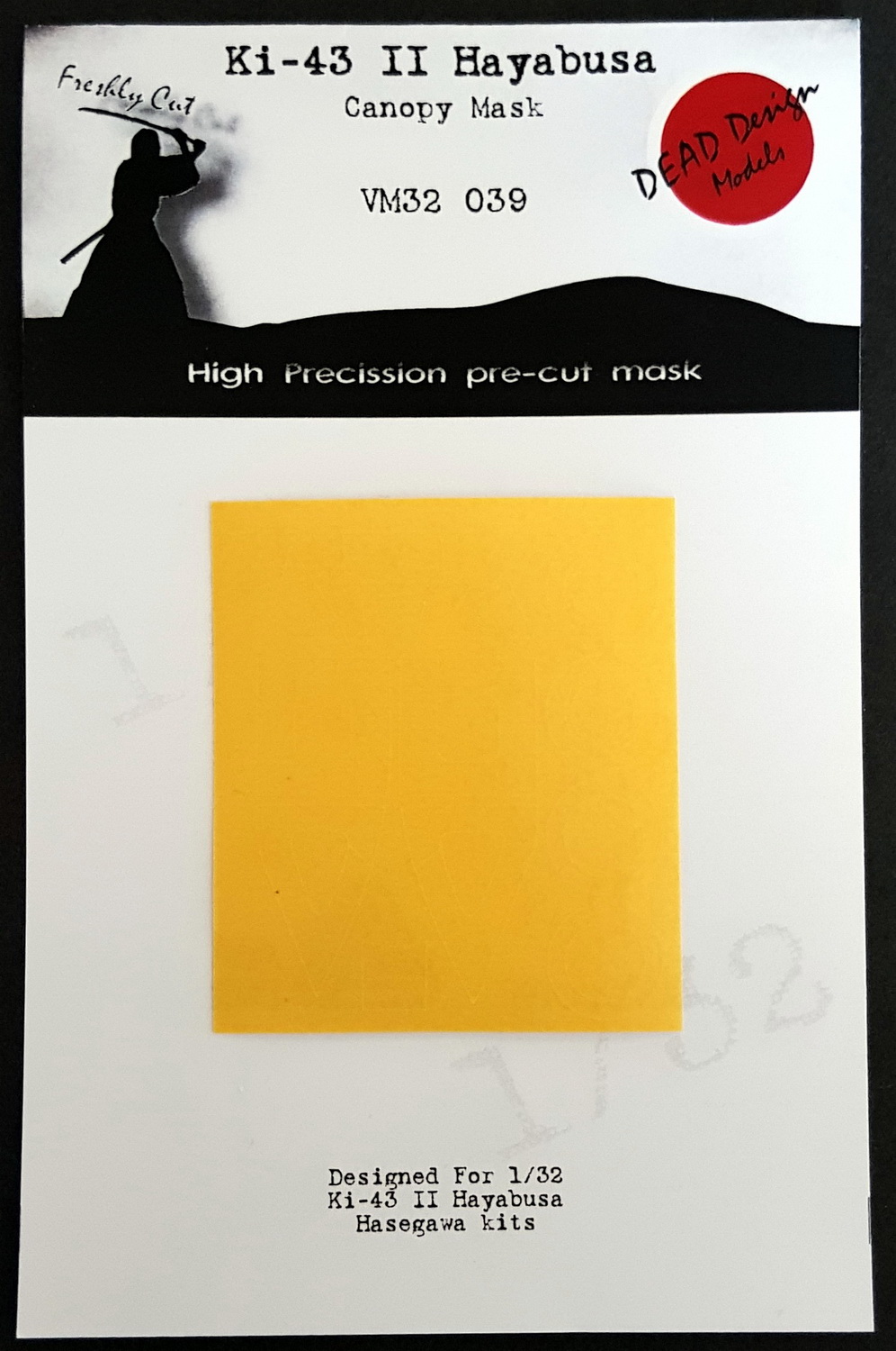 1:32 Nakajima Ki-43-II Hayabusa canopy masks | MN modelář