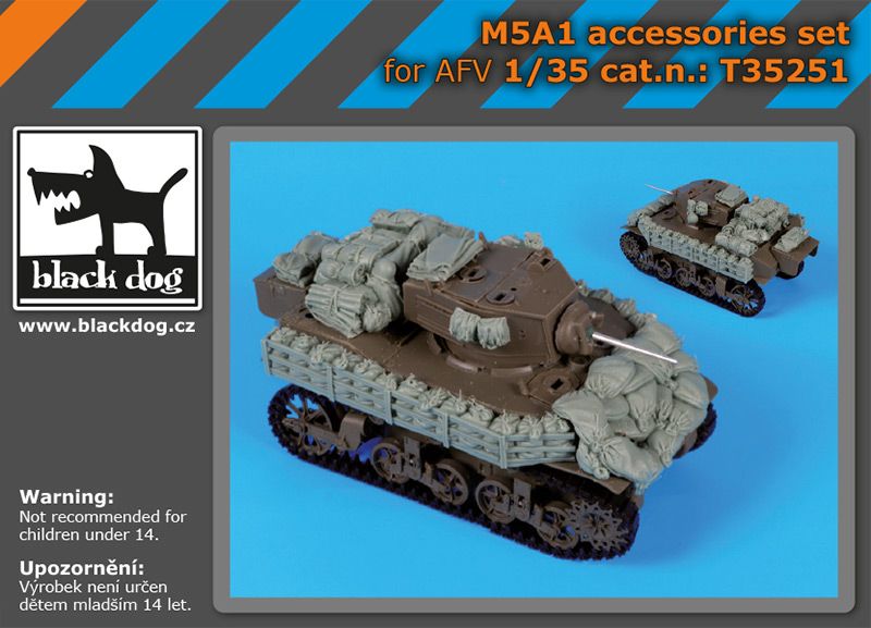 1:35 M5A1 accessories set | MN modelář