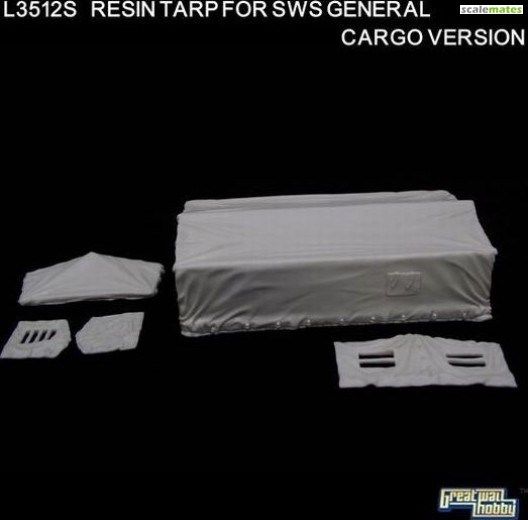 1:35 sWS General Cargo Version Resin Tarp | MN modelář
