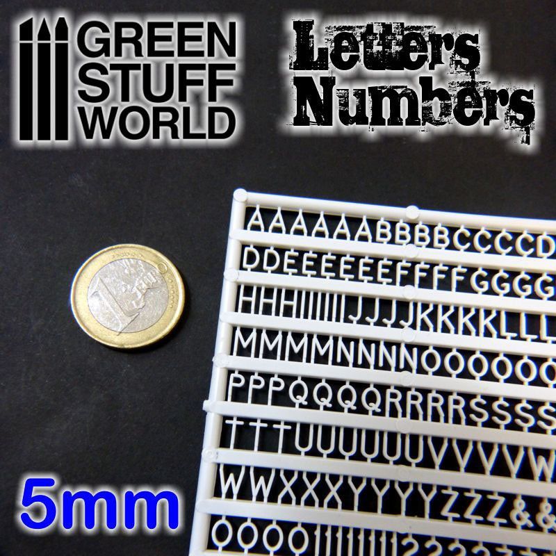 Letters and Numbers 5 mm | MN modelář
