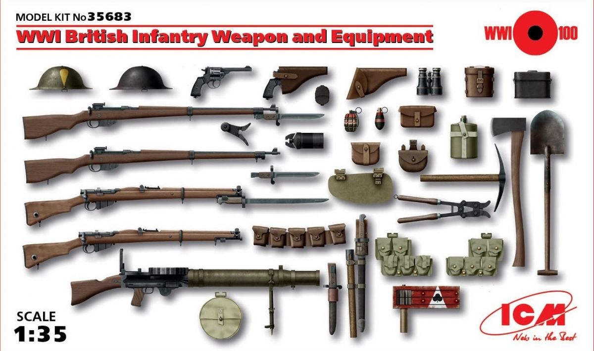 1:35 WWI British Infantry Weapon and Equipment | MN modelář 1:35 WWI British Infantry Weapon and Equipment | MN modelář