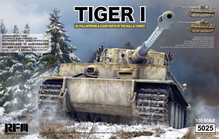 1:35 Tiger I Early Production Wittmann's Tiger No. 504 | MN modelář
