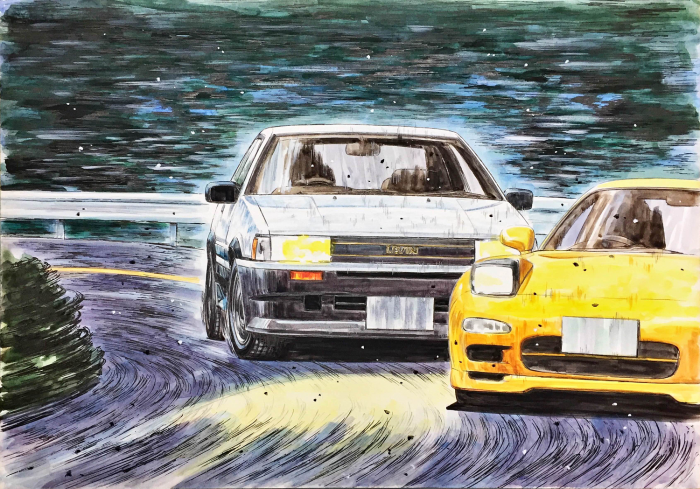 1:24 Initial D Toyota AE86 Levin 1983 1600GT APEX Wataru Akiyama Ver ...