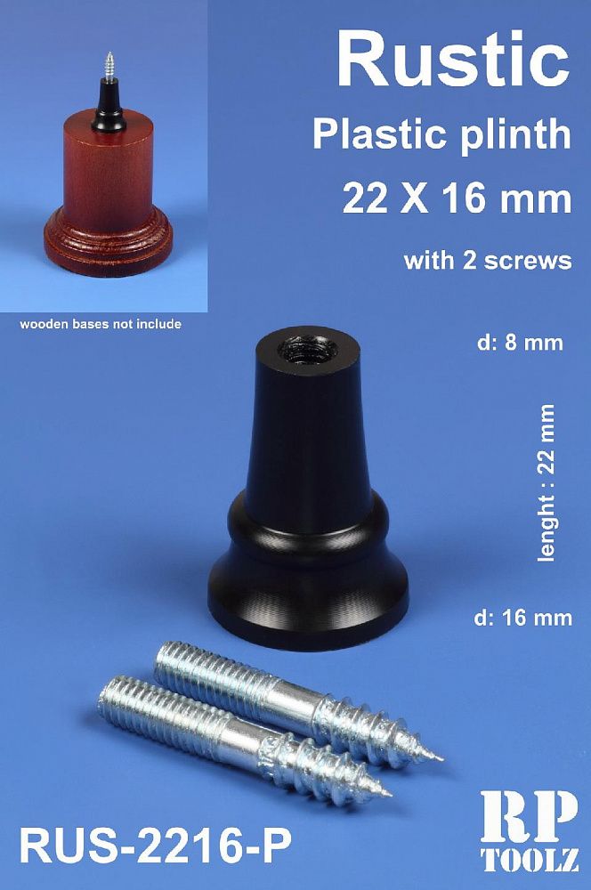 Rustic Plastic plinth 22x16 mm | MN modelář