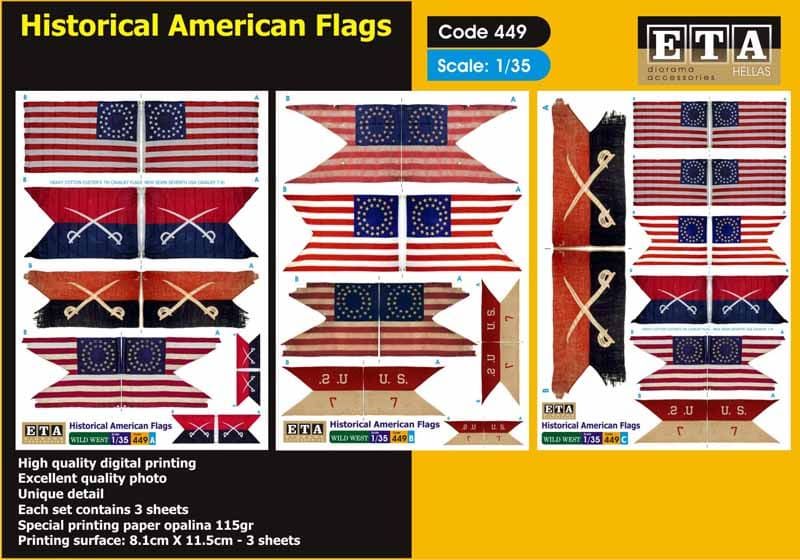 1:35 Historical American Flags | MN modelář
