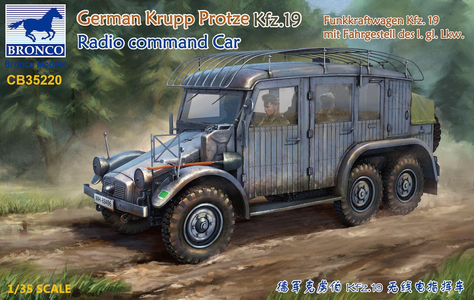 1:35 German Krupp Protze Kfz.19 Radio command Car | MN modelář
