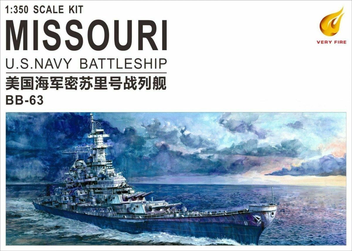 1:350 U.S. Navy Battleship BB-63 Missouri | MN modelář