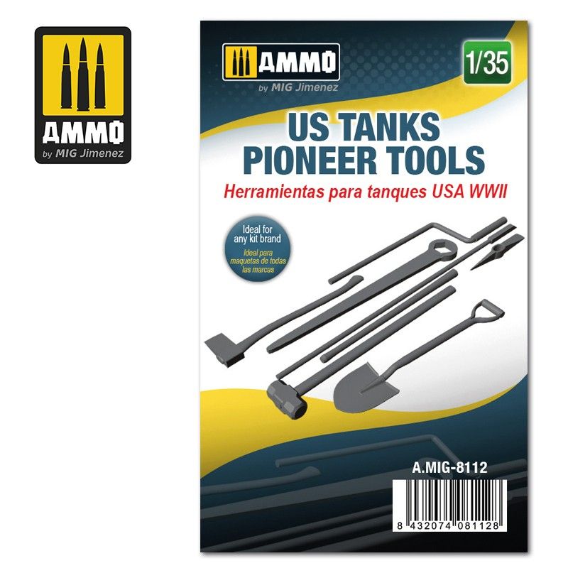 1:35 US WWII Tank Pioneer Tools | MN modelář