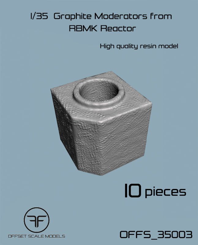 1:35 Graphite Moderators from RBMK Reactor | MN modelář