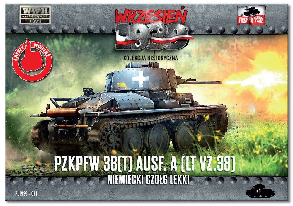 1:72 Pz.Kpfw 38(t) Ausf.A (LT VZ.38) | MN modelář