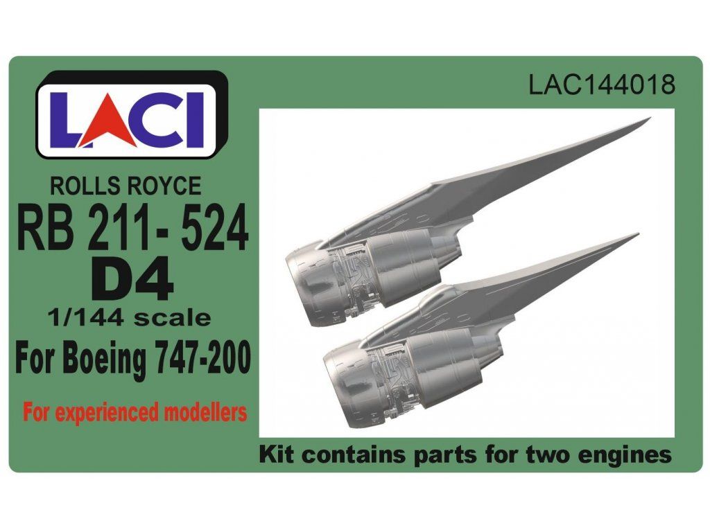 1:144 Rolls Royce RB211-524 D4 for Boeing 747-200 | MN modelář