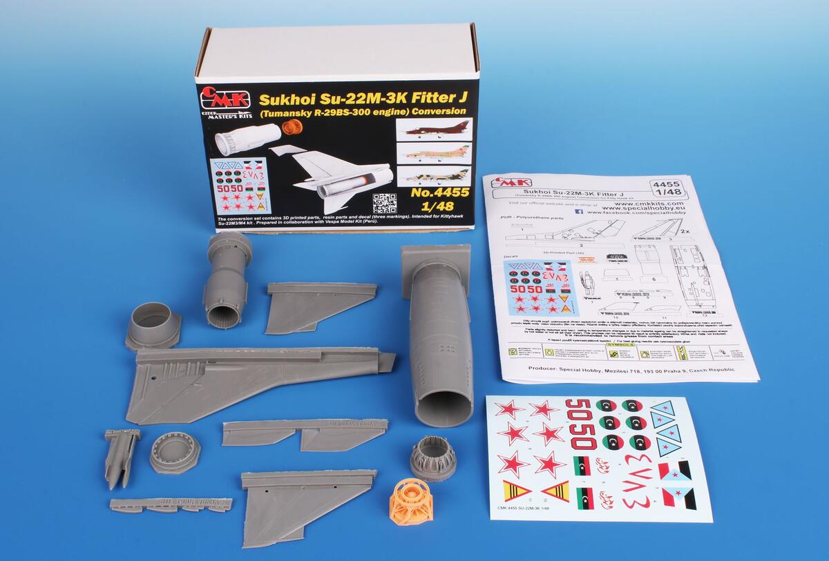 1:48 Sukhoi Su-22M-3K Fitter J (Tumansky R-29BS-300 engine) Conversion ...