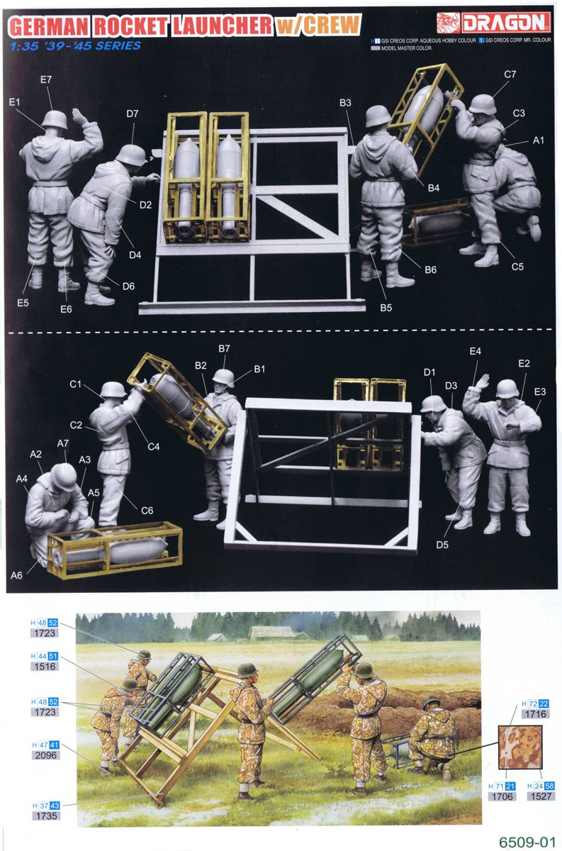 1:35 German Rocket Launcher w/Crew | MN modelář