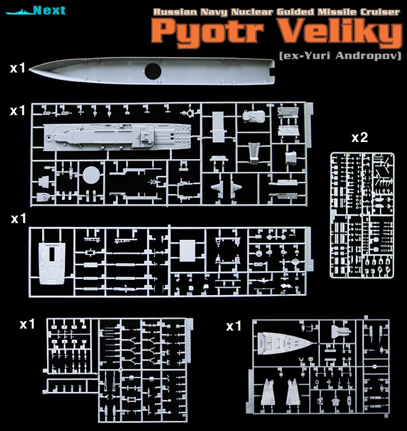 1:700 Russian Navy Battlecruiser Pyotr Veliky (Ex-Yuri Andropov) | MN ...