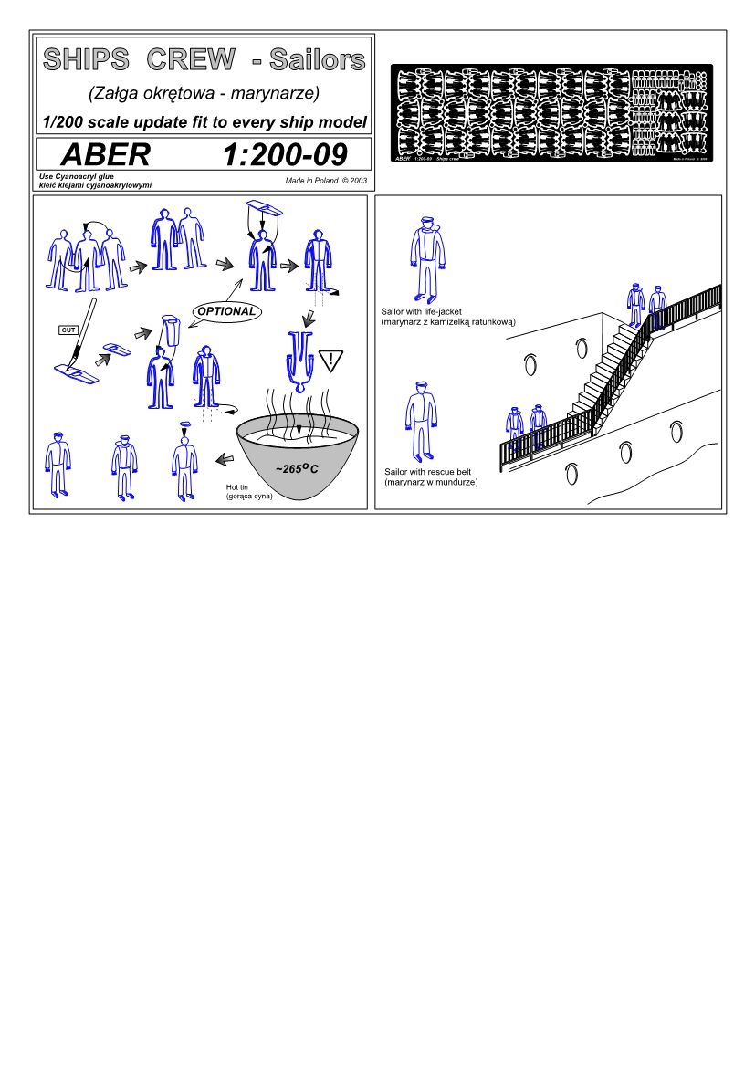 1:200 Ship crew - Sailors | MN modelář