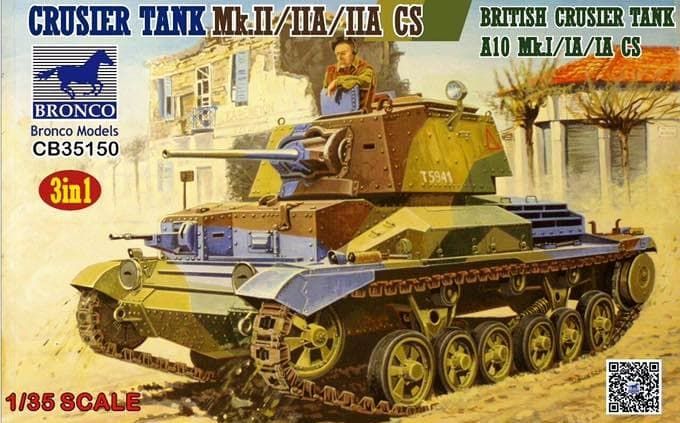 1:35 British Cruiser Tank A10 Mk I/IA/IA CS Cruiser Tank Mk. II, IIA IIA CS | MN modelář