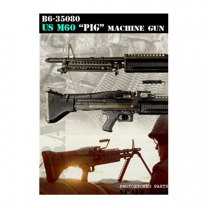 1:35 M60 "Pig" Machine Gun 3 pieces | MN modelář