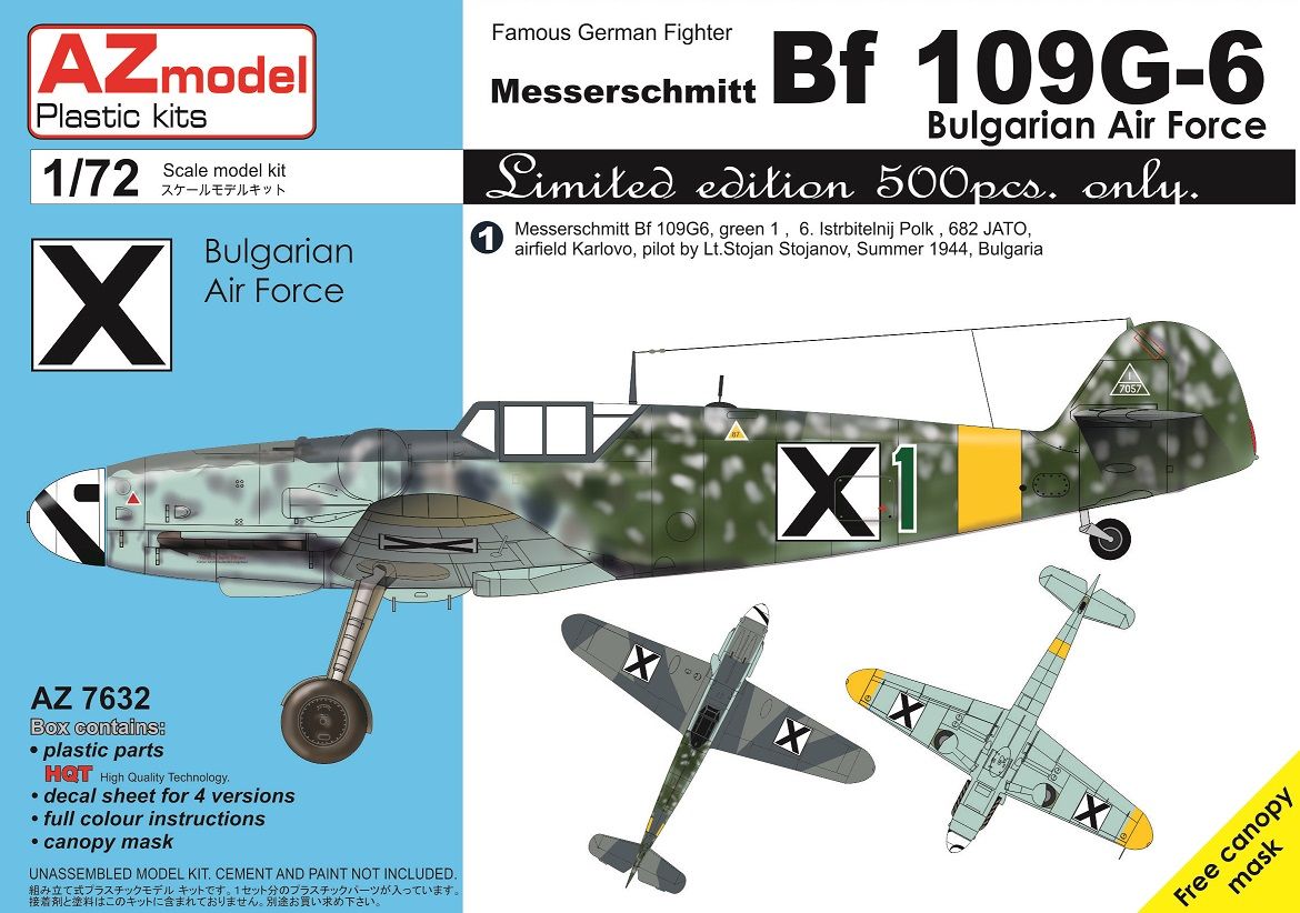 1:72 Bf 109G-6 Bulgarian Air Force | MN modelář