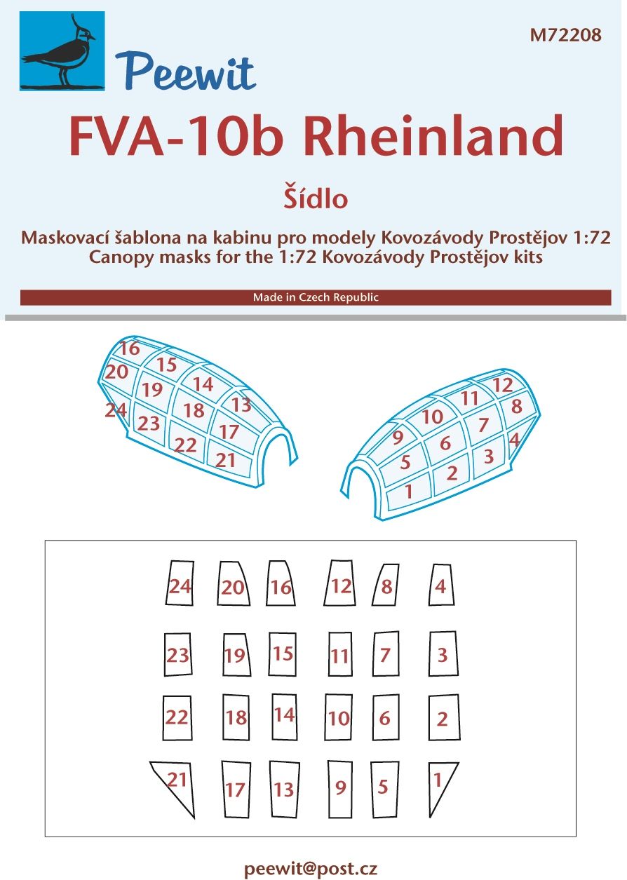 1:72 FVA-10b Rheinland (designed to be used with Kovozavody Prostejov ...