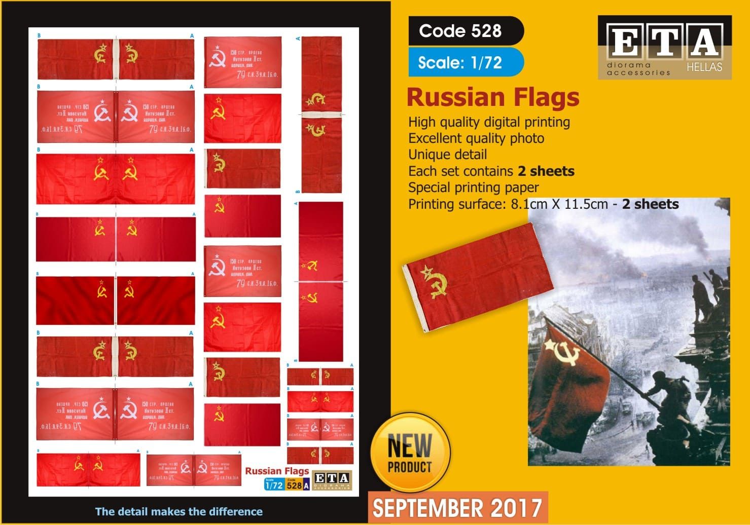 1:72 WWII - Russian flags | MN modelář