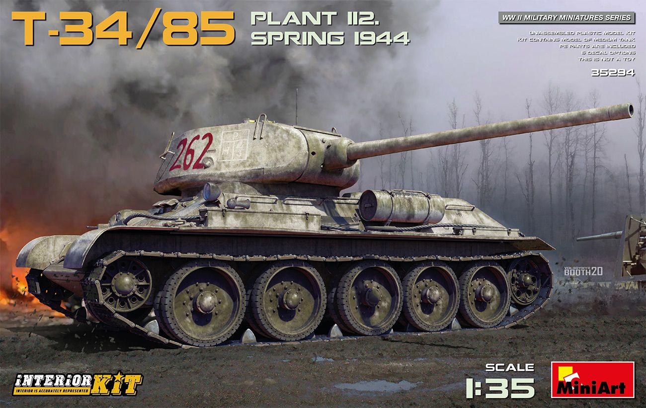 1:35 T-34/85 PLANT 112. SPRING 1944. INTERIOR KIT | MN modelář