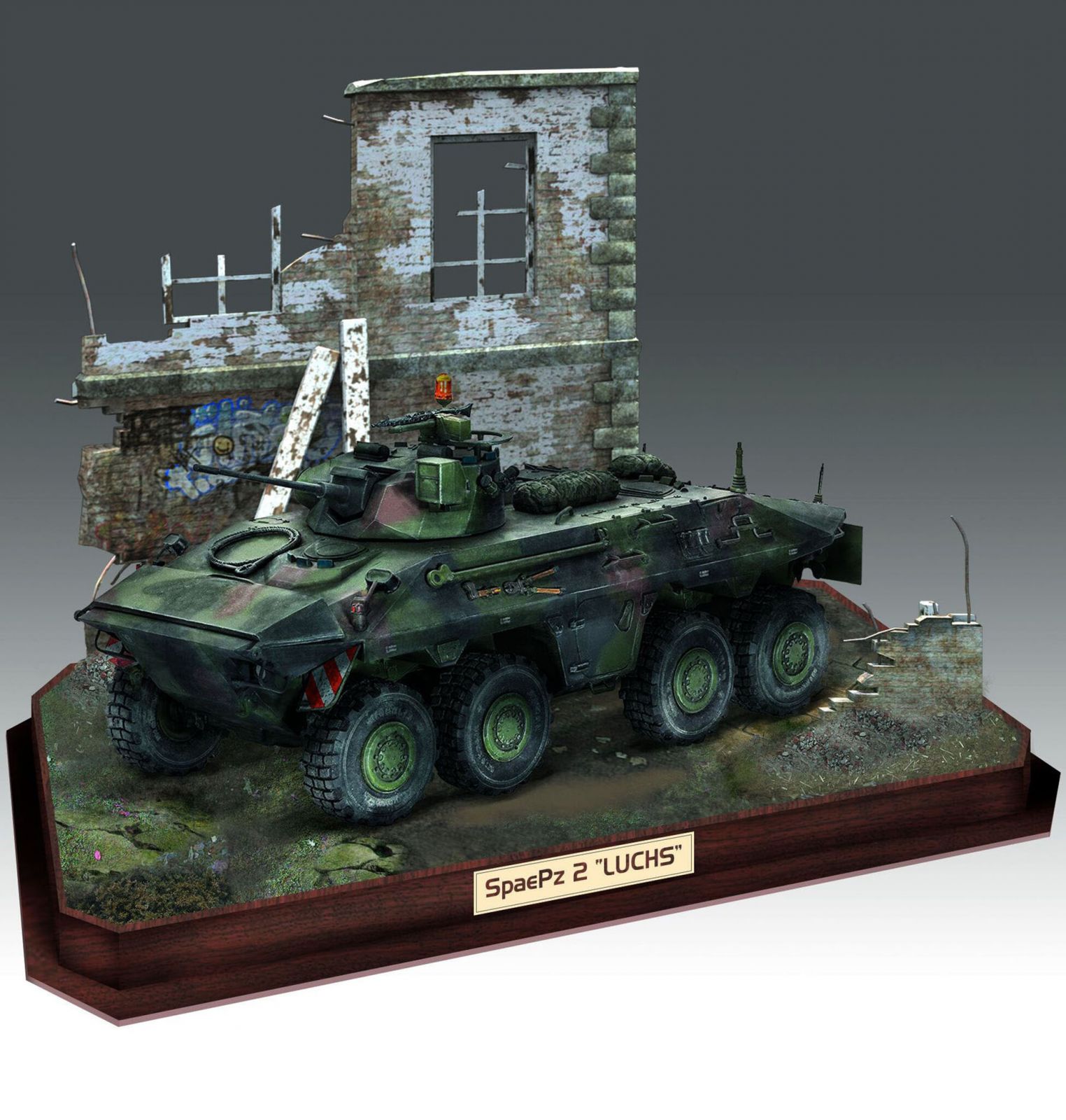 1:35 SpPz 2 Luchs & 3D Puzzle Diorama | MN modelář