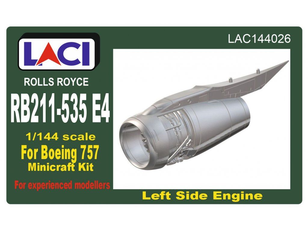 1:144 Rolls Royce RB211-535 E4 for Boeing 757 left side engine | MN modelář
