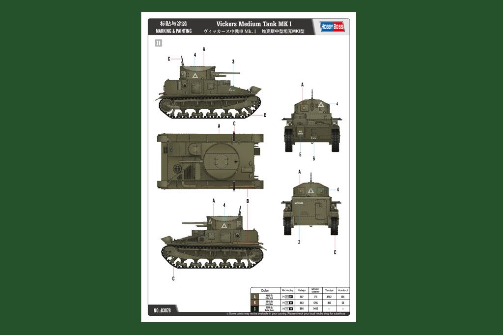 1:35 Vickers Medium Tank MK I | MN modelář